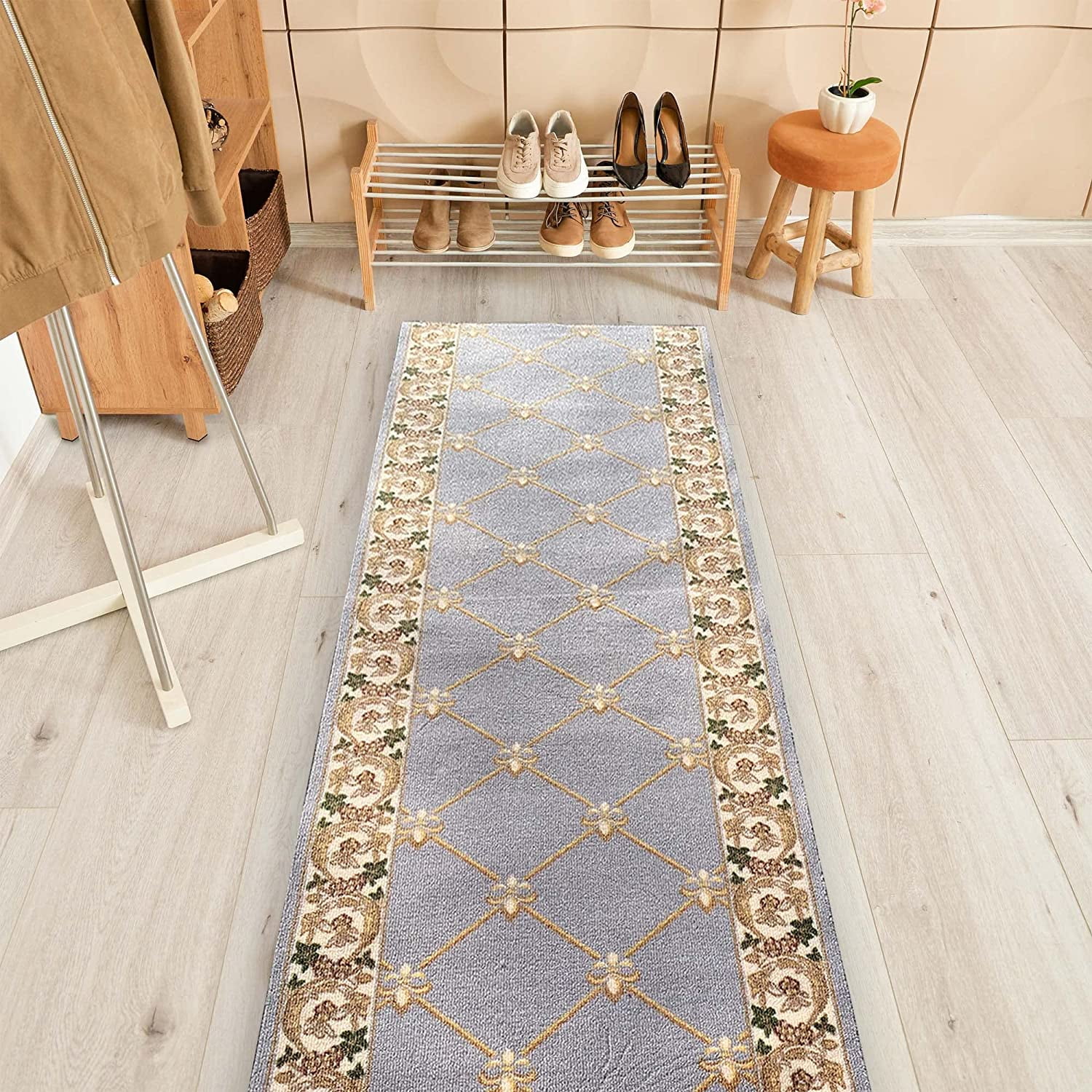 Custom Size Fleur De Lis French Design Black, Beige, Blue, Brown, Gray ...