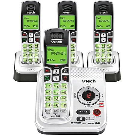 Vtech CS6229-4 4 Handset Cordless Phone / Expandable Up To 12 Handsets ...