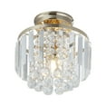Aiwen Farmhouse Modern Luxe Chandelier, Kitchen & Living Room Light Fixture, Gold Flush Mount ...