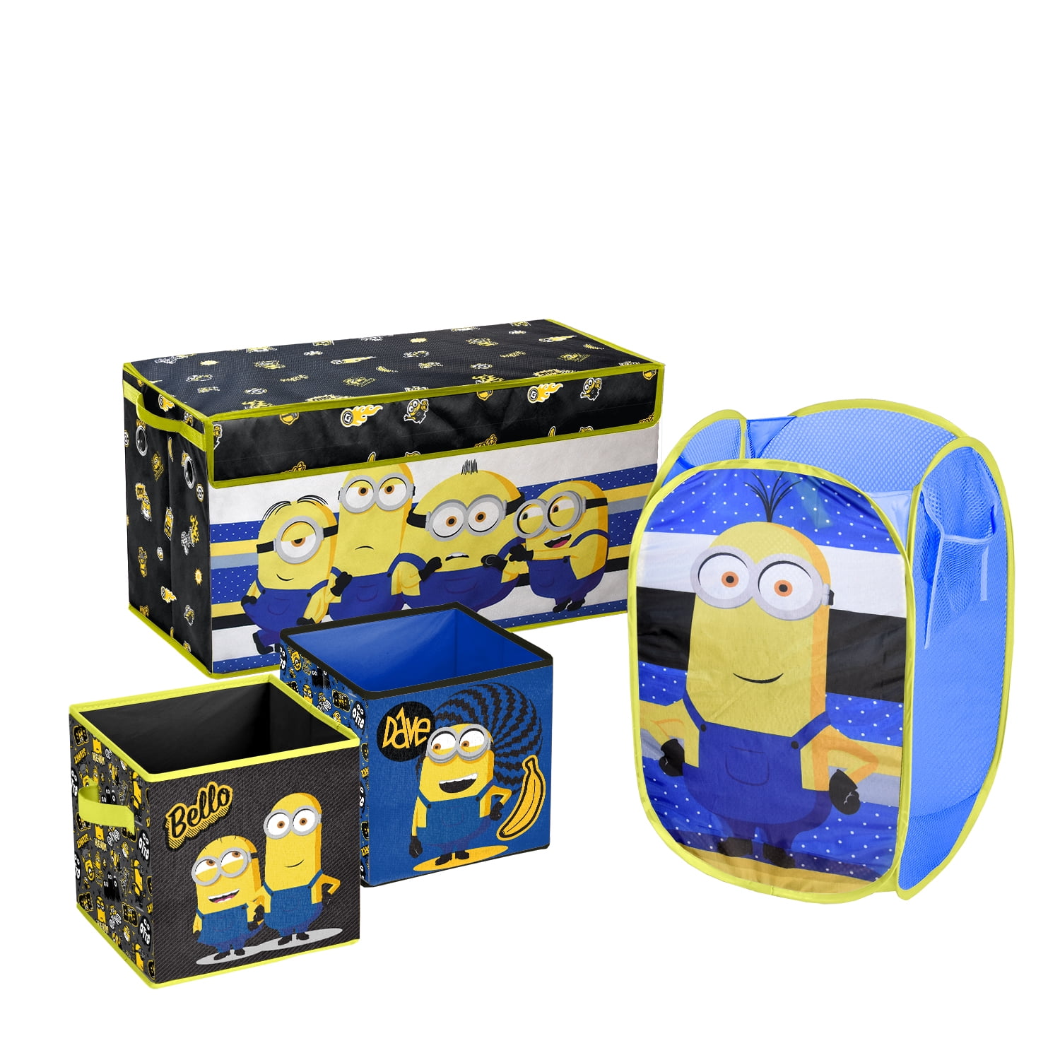 Universal Minions Storage Set (2 pack cubes, trunk, hamper) - Walmart ...