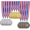6-Pack 1st, 2nd, 3rd Place Award Medals for Kids and Adult ...