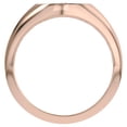 AFFY Circle Signet Ring for Women 1/3 Carat (ctw) Round Lab Created ...