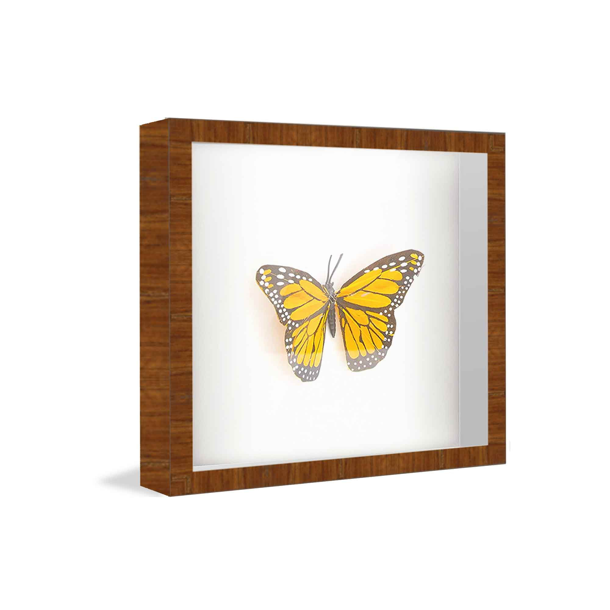 18x18 Shadow Box Frame Silver | 1 inches Deep Real Wood Mid-Century ...