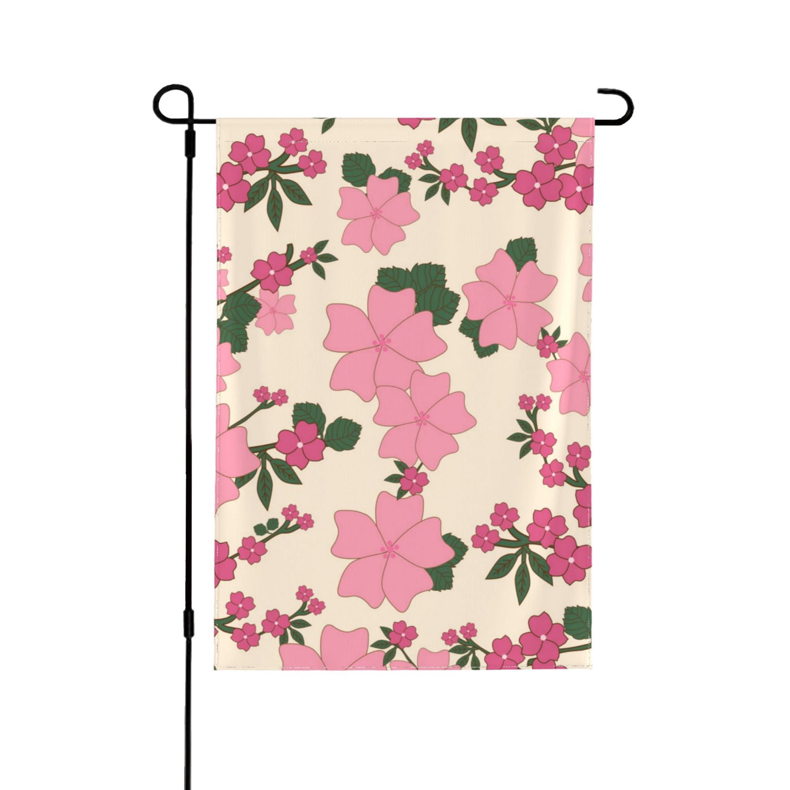 ZNDUO Vintage Flowers Floral Pattern Garden Flag, 28"x40" Double Sided ...