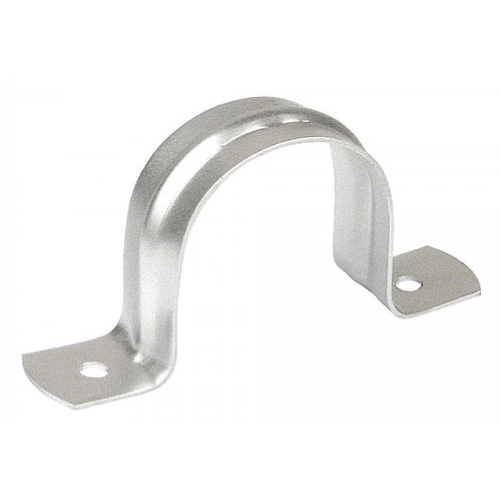 1 Pc, Stainless Steel Emt Two Hole Conduit Strap, 4 In., 316 Stainless ...
