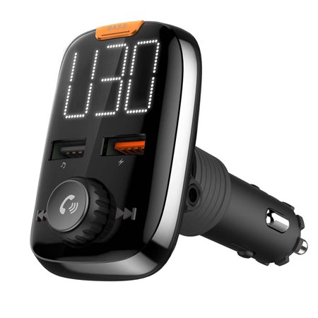 5.0 Bluetooth FM Transmitter for Car, QC 3.0 USB Port for Fast Charging ...