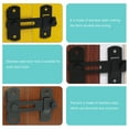 2 Pcs Door Lock Buckle Barn Fence Gate Simple Sliding Bolt Latch ...