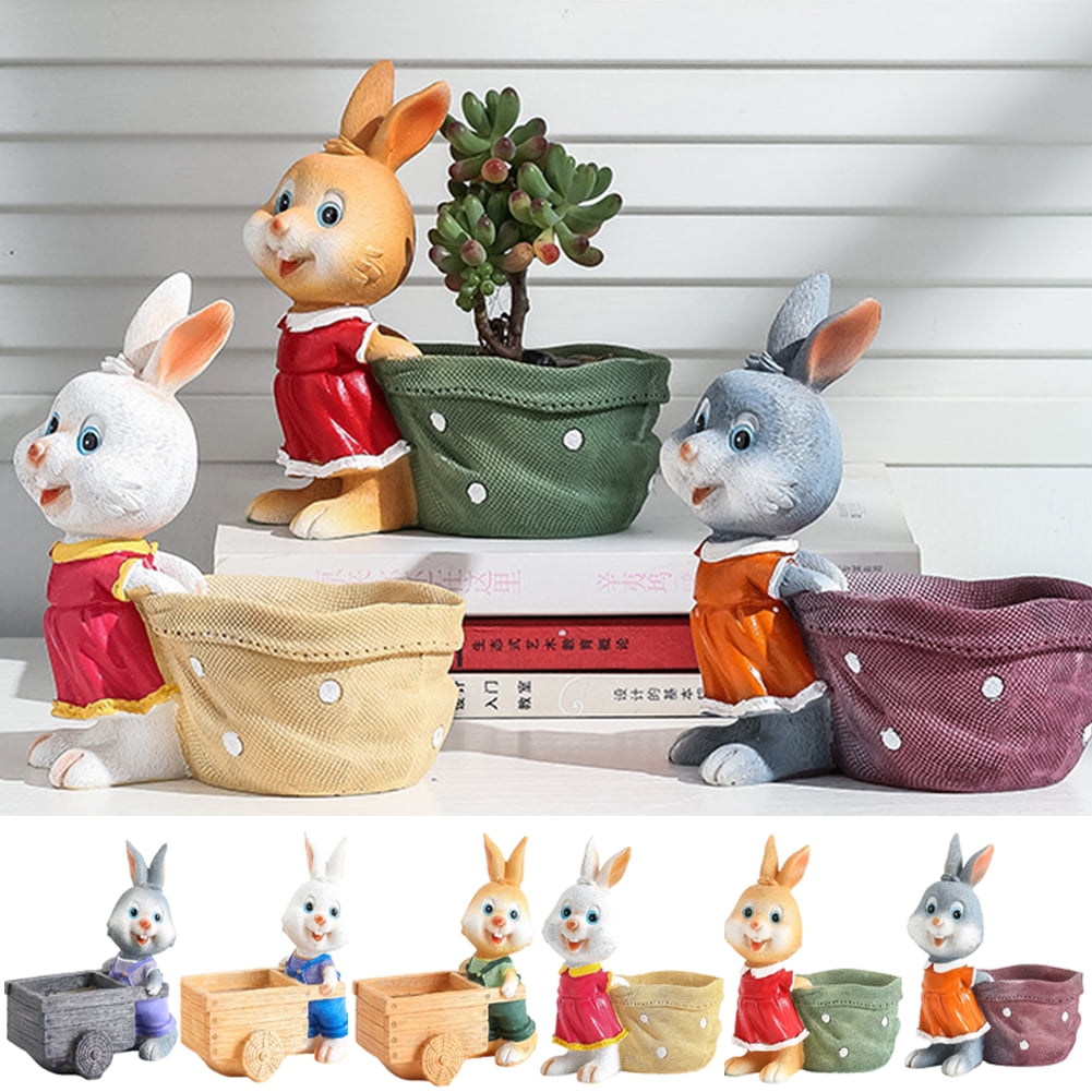 Cheers.US Succulent Pots Indoor-Outdoor Planter - Rabbit Flower Pot ...