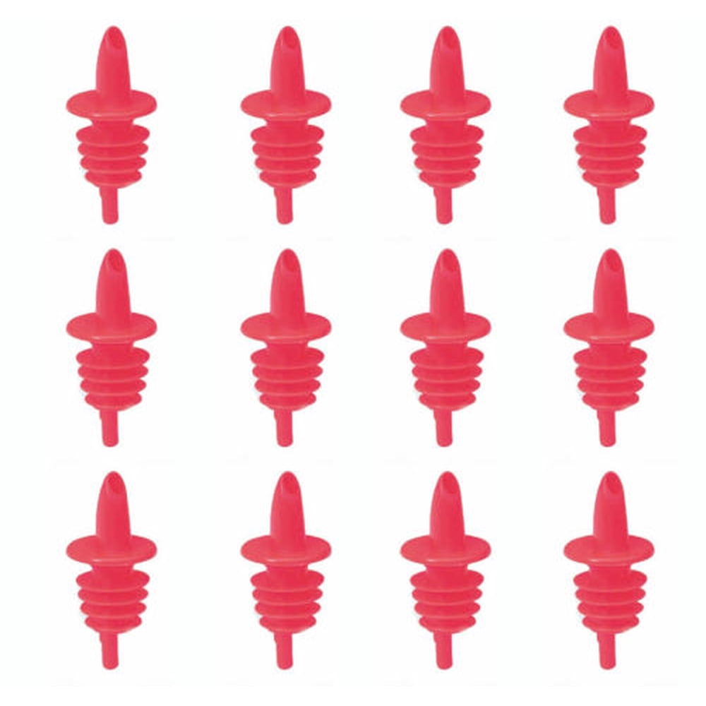 Shaved Ice/Snow Cone Bottle Pour Liquor Spout Red (Count of 12 ...