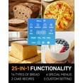 25-IN-1 Bread Maker with Visible Lid | 2lb Automatic Machine, Auto Nut ...