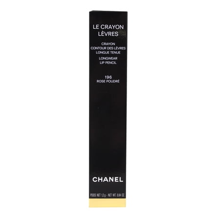 Chanel Le Crayon Levres Longwear Lip Pencil 196 Rose Poudre .04 Ounce ...