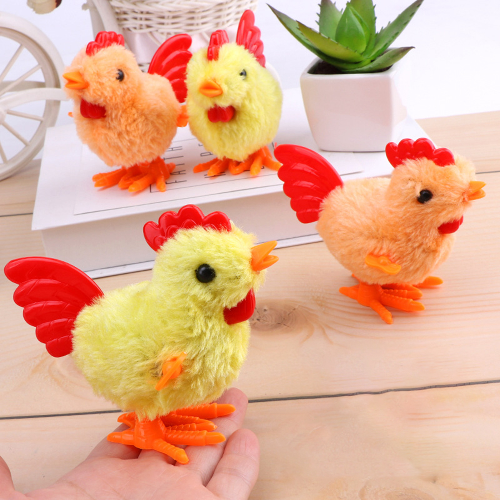 wirlsweal Wind Up Clockwork Plush Toy Interesting Realistic Movement ...