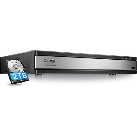 1080N 8 Channel DVR for Security Camera, 720p CCTV DVR Recorder Hybrid ...