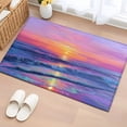 Coastal Entryway Rug 2x3ft Washable Non Slip Bathroom Rug Low Pile ...