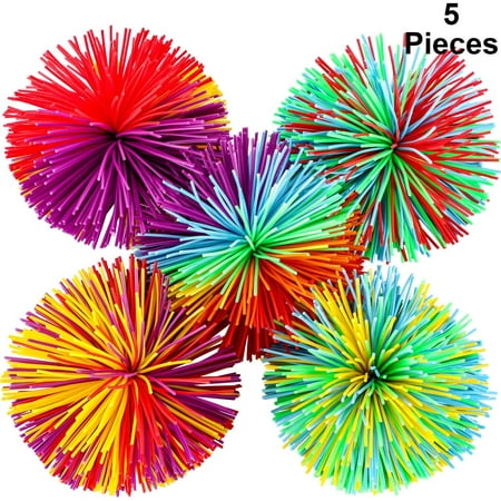 Monkey Stringy Balls Sensory Fidget Stringy Balls Soft Rainbow Pom ...