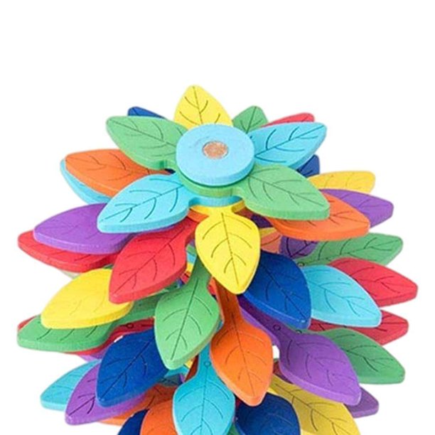 pitrice Wooden Rotary Spiral Stress Relief Hand Toys Toy Desktop ...