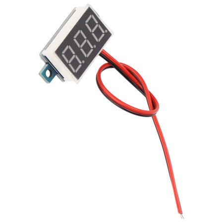 LED Digital Voltmeter, Digital Voltmeter DC 4-40V Standard Size Reverse ...
