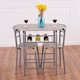 Costway 3 Piece Dining Set Table 2 Chairs Bistro Pub Home Kitchen ...