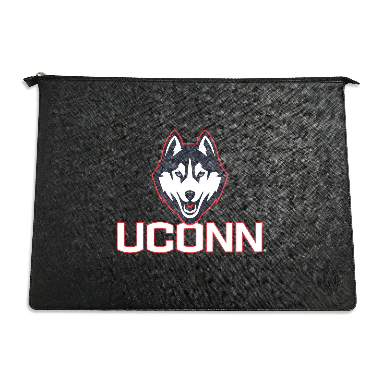 Black UConn Huskies Faux Leather Laptop Case - Walmart.com