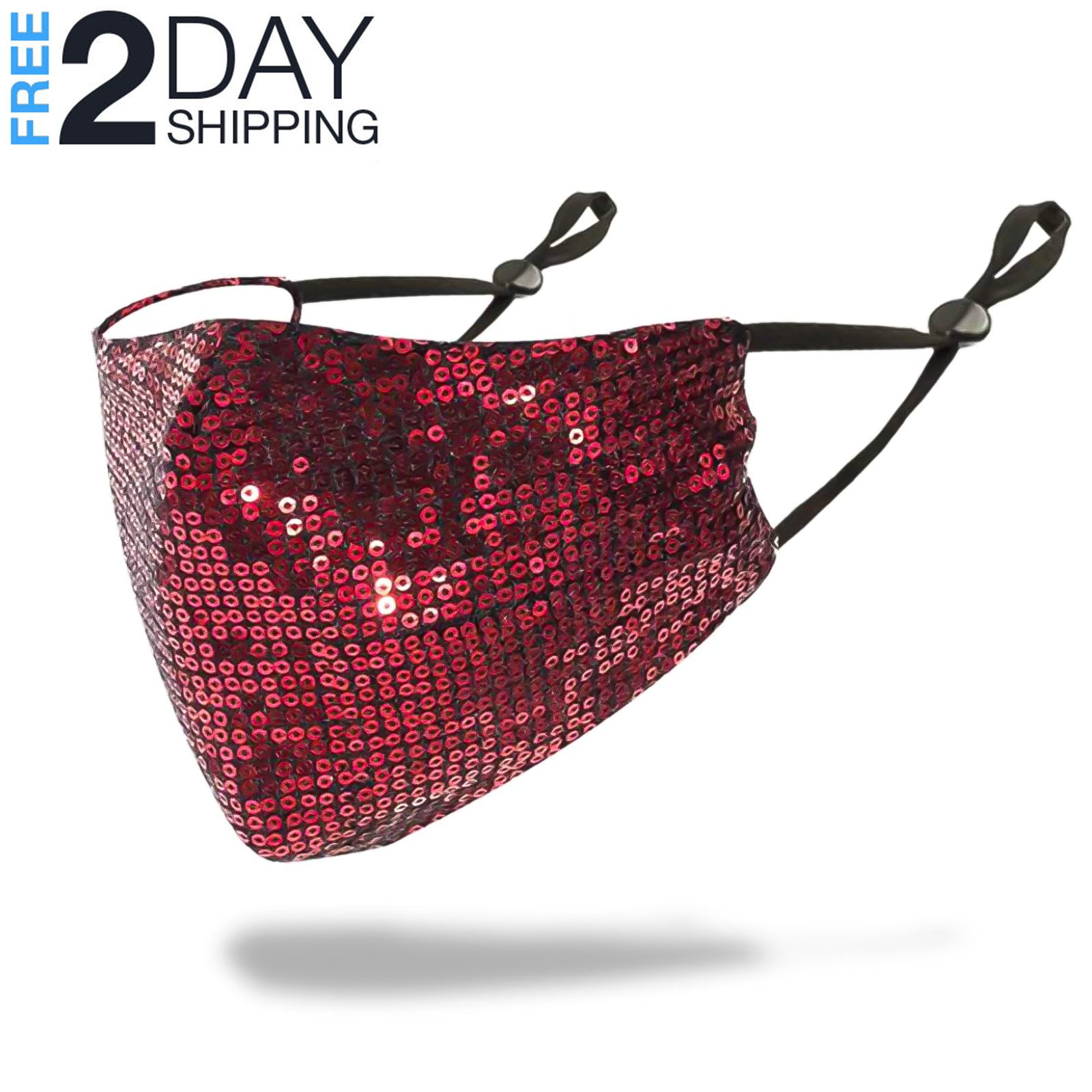 Sewing & Fiber Sewing & Needlecraft Fabric Hearts and Sparkles on Red ...