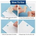 60Pcs Plastic Vertical Blind Repair Tabs Adhesive Patches Square ...