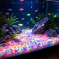 2000Pcs Luminous Sand, Glow in Dark Aquarium Gravel, Multi-color ...