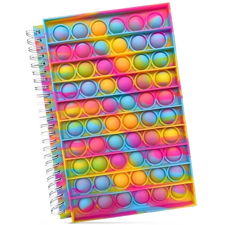 Pop Bubble Fidget Notebook, 2022 A5 Diary Spiral Notebook Popper Push ...