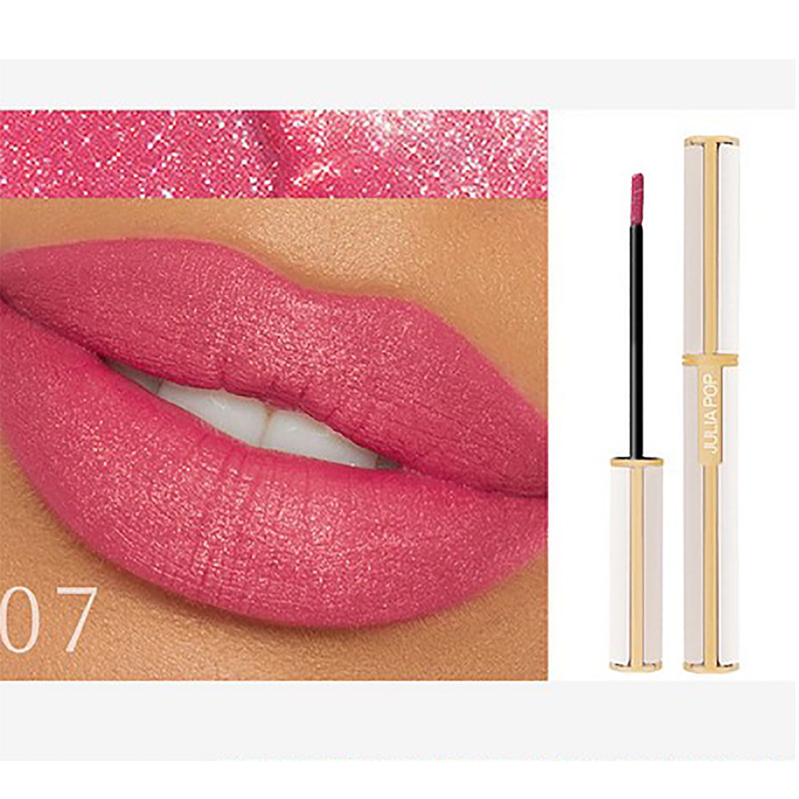 Lápiz labial para mujer, tinte labial, brillo labial, tubo blanco ...