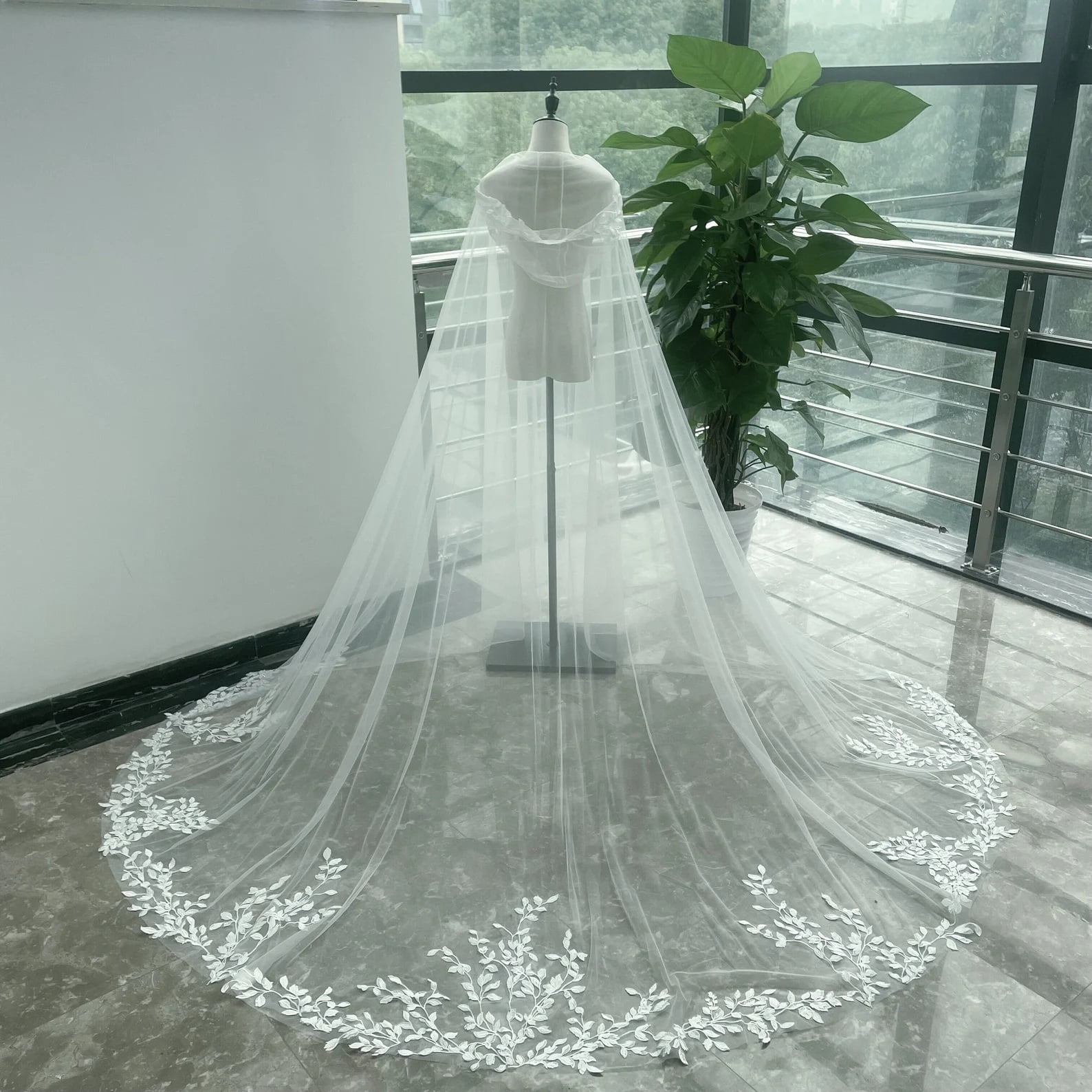 Leaf Lace Hooded Veil Lace Cape Veil Wedding Cloak Long Cape Veil ... Leaf Lace Hooded Veil Lace Cape Veil Wedding Cloak Long Cape Veil ...