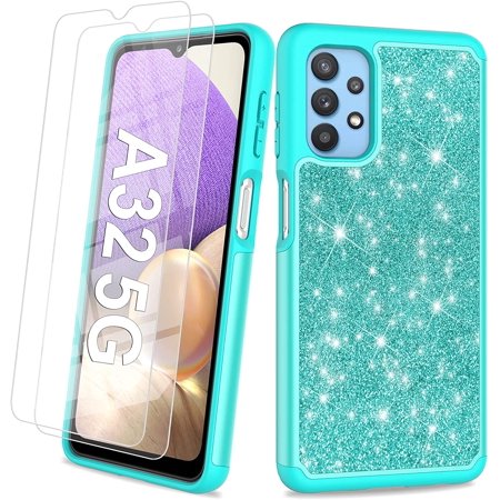 for Galaxy A32 5G Case for Women Girls 6.2 Inch | Glitter Phone Case ...