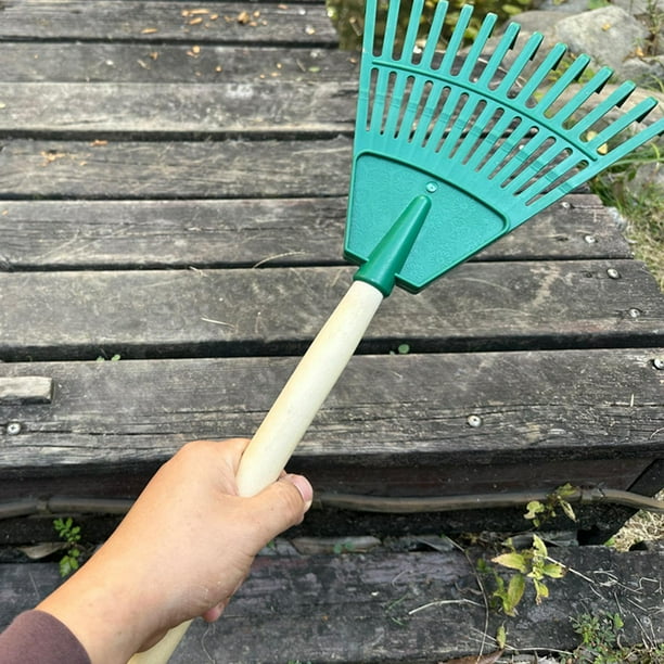 Ximing Grass Leaf Rakes Garden Rake Tools Heavy Duty Mini Rakes For Lawns Leaf For Leaves Yard Dethatching Lawn Grass Grooming Green 65cmx20cm