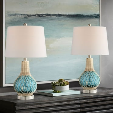 360 Lighting Kayley 24" High Small Mid Century Modern Coastal Table ...