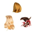 3 Pcs Porch Goose Wigs with Hair Clips, Cute Lawn Goose Statue Braid ...
