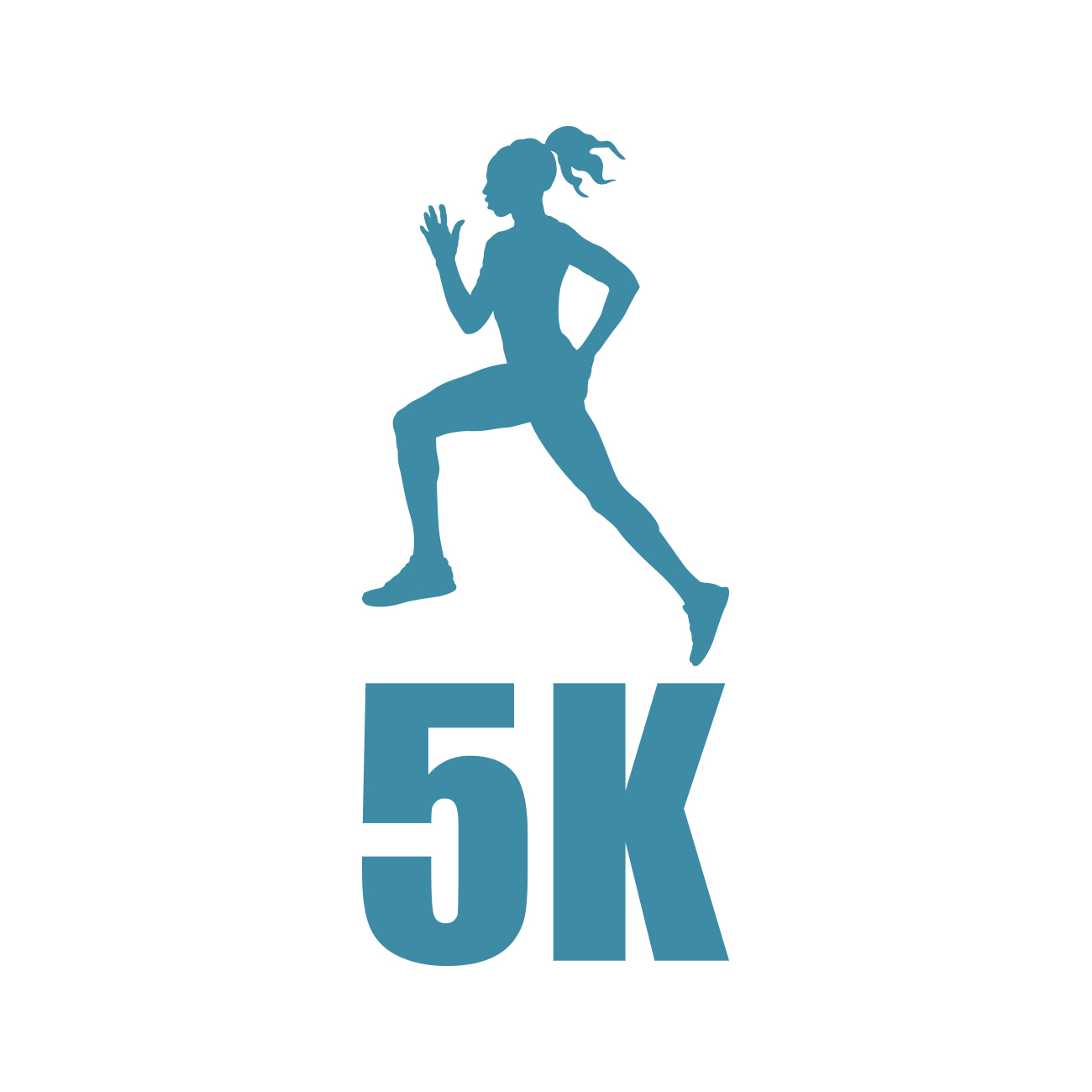 Womens 5K Sticker Decal Die Cut - Self Adhesive Vinyl - Weatherproof ...