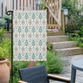 Bohemia Green Red Pattern Garden Flag 28x40 Inch Vintage Ethnic Style ...
