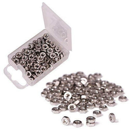 Shapenty 100PCS 3mm Small Stainless Steel Female Thread Hex Screw Nut ...
