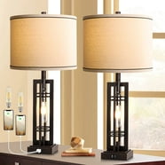 Free Shipping! Partphoner Farmhouse Retro Style Table Lamps Set of 2 ...