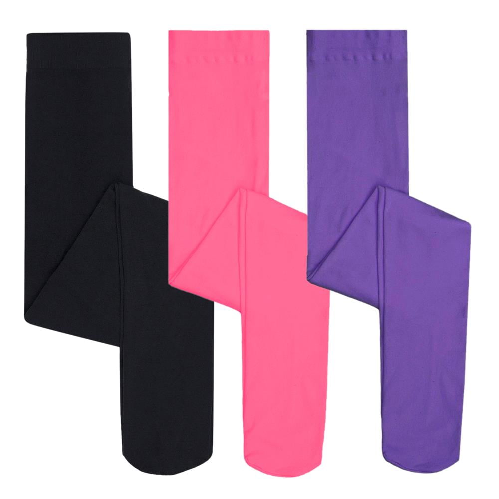 Trimfit Girls 4-14 Opaque Tights 3-Pack(Multi Large) - Walmart.com