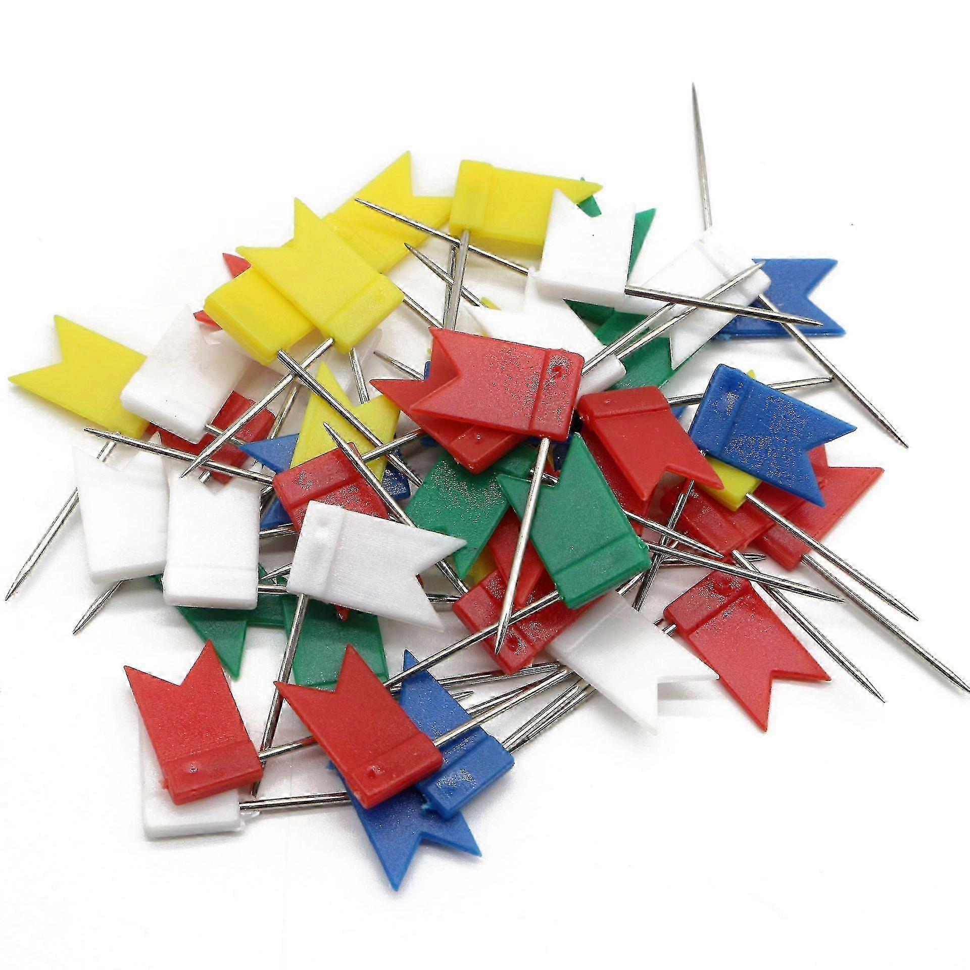 Chinchetas de corcho con forma de bandera Yuxing surtido de 100 piezas ...