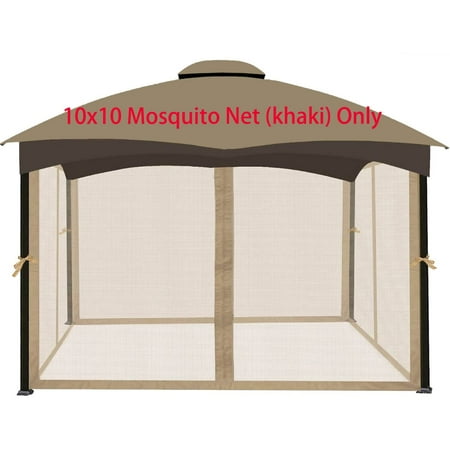 ZMLEVE Gazebo Netting Replacement, 10x10 Gazebo Mosquito Netting Canopy ...