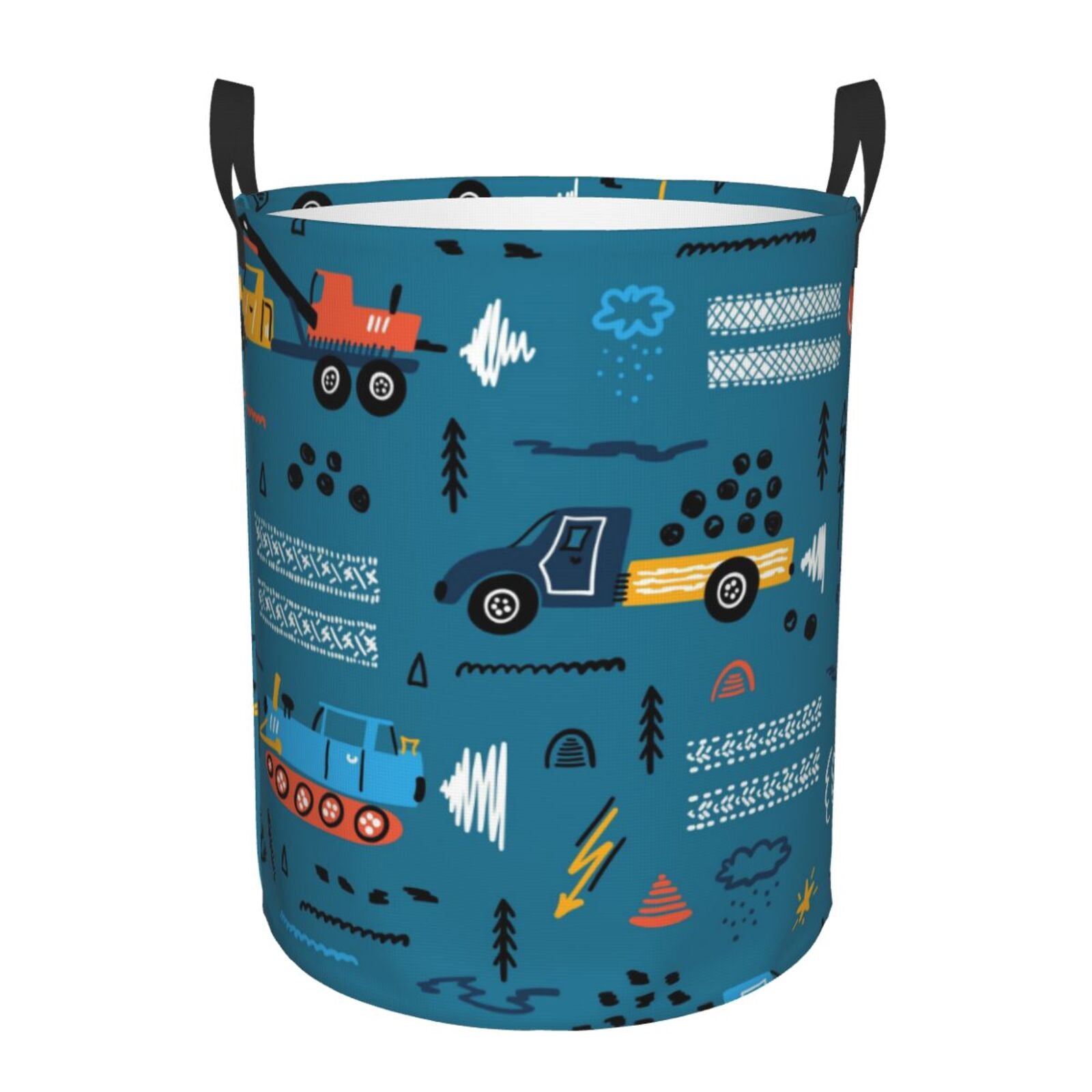 Fotbe Construction Trucks Cesto de Ropa con Asas, Cesto Impermeable de ...