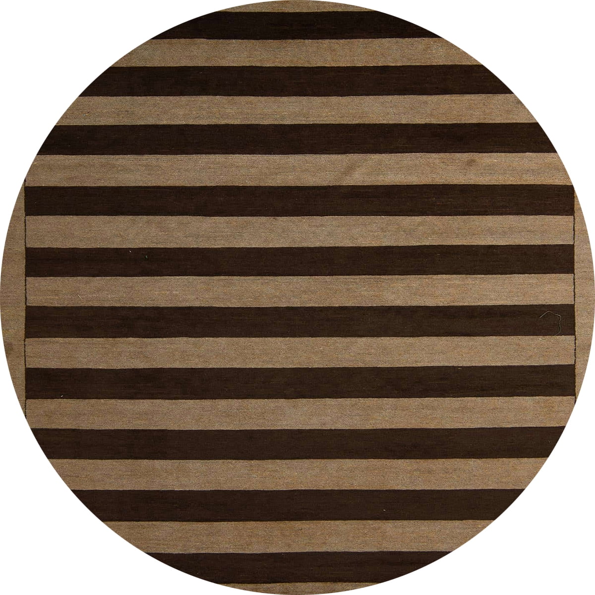 Ahgly Company Indoor Round Abstract Light Brown Abstract Area Rugs, 6 ...