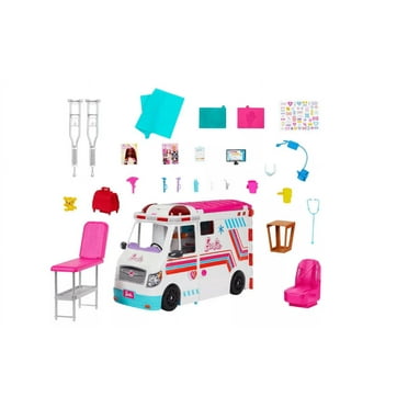 Barbie Care Clinic 2-in-1 Fun Hospital Playset with Dolls Toys for Ages ...