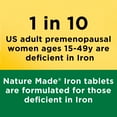 Nature Made Iron 65 mg (325 mg Ferrous Sulfate) Tablets, Dietary ...