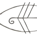 DecMode Black Metal Indoor Outdoor Wire Fish Wall Decor (6 Count ...