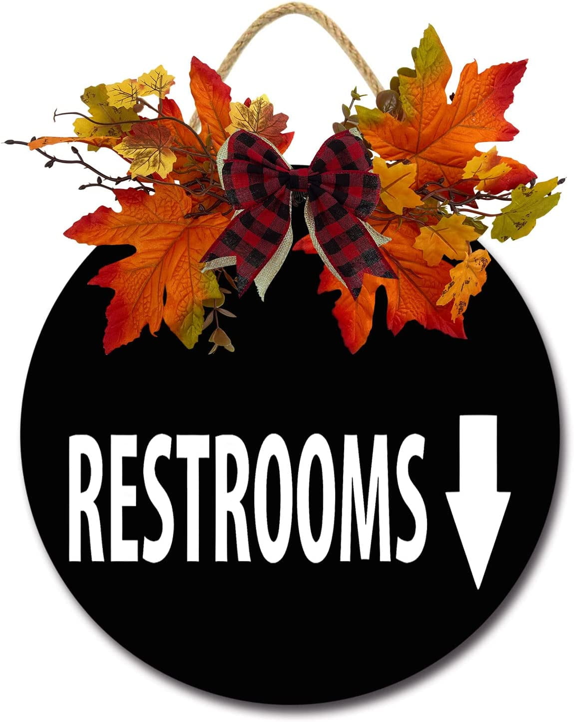 Eveokoki 12" Restroom Sign,Wall Sign Name Plate,Gender Neutral Toilet ...