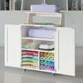 Crafit 5 Tiers Large Craft Table Circut Cabinet with 5 Tiers Paper ...