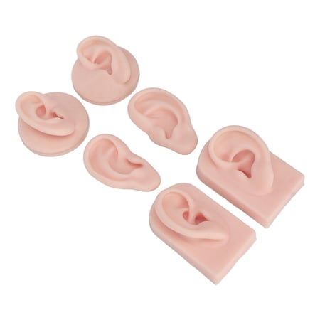 Silicone Ear Model,3 Pairs Silicone Ear Human Ear Model Silicone Ear ...