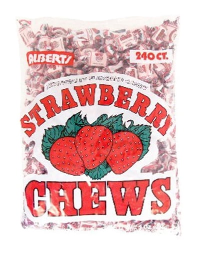 Albert's Strawberry Chews, 22.4 Oz., 240 Count - Walmart.com