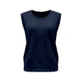Breezora Women's Summer Crochet Neck Hollow Out Tank Top Loose Fit Wavy ...